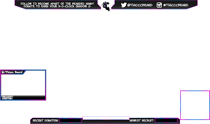 Create simple overlays for your stream by Sennnpai | Fiverr