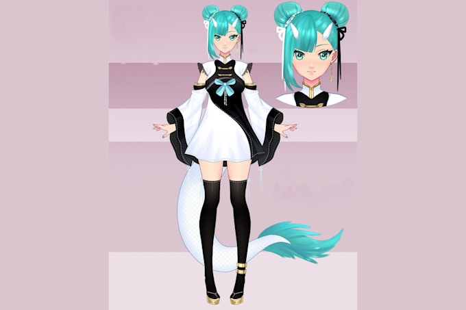Design anime vtuber avatar, 2d vtuber model, vrc avatar furry nsfw ...