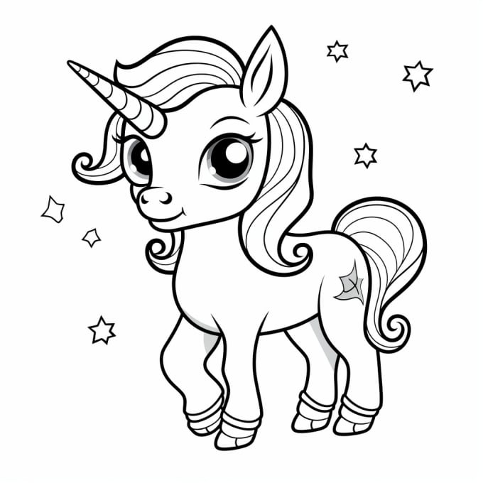 Create childrens coloring pages of any kind by Lenabenaart | Fiverr