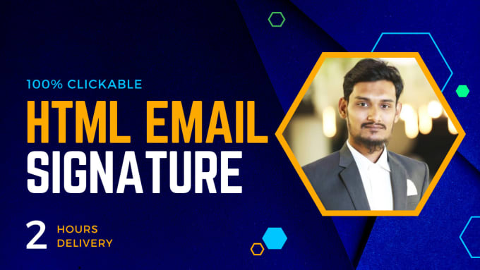 Create html email signature outlook signature mail signature by S_m_maaz | Fiverr