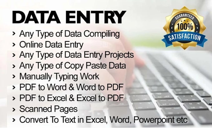 Data entry, pdf conversion by Rana_danish7214 | Fiverr
