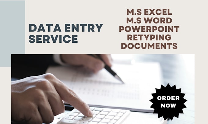 Do data entry excel, word, database editing by Laibatariq865 | Fiverr