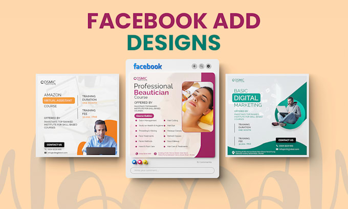 Do social media post, facebook ad, ad image, instagram post, ads design ...
