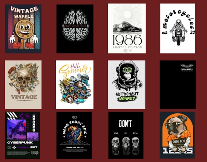 Unleash your style with bespoke t shirt designs by Allinoneservic | Fiverr