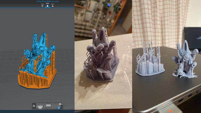 Add supports to your stl files for sla tabletop figures by Pitzdom | Fiverr