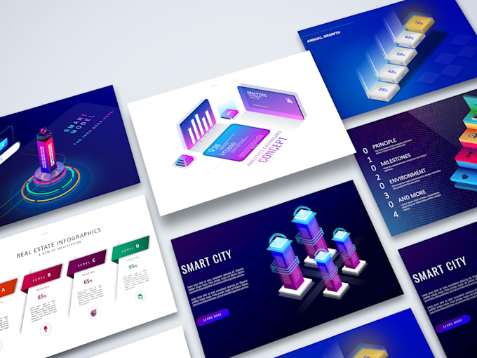Design an amazing isometric and infographic pitch deck by Dave_point ...