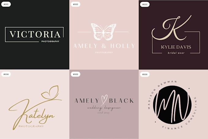 Create calligraphic logo design with your initials by Florgraphics | Fiverr