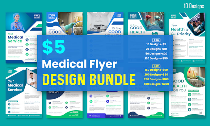 Create a medical flyer design bundle by Teamgraphical | Fiverr