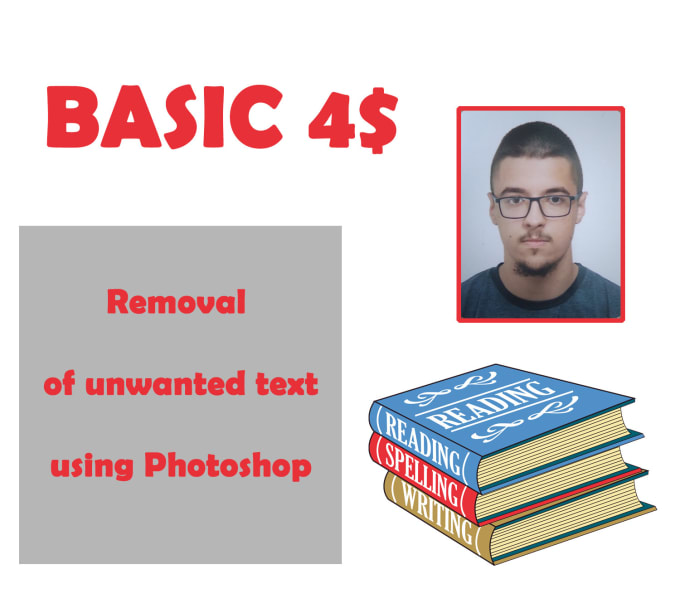 Remove unwanted text from your images using photoshop by ...