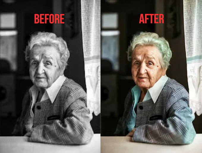 Convert your black and white image to color by Albertoalczarla | Fiverr