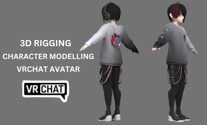 Create and edit a custom vrchat avatar for you by Doppy_vrchat | Fiverr
