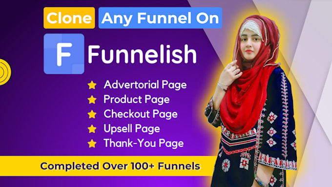 Clone any funnel or advertorial page on funnelish by Anusha_eman64 | Fiverr