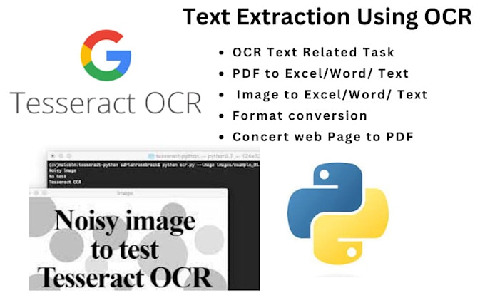 Create Tesseract Ocr Text Detection Scripts Using Python By Errumrafiq Fiverr