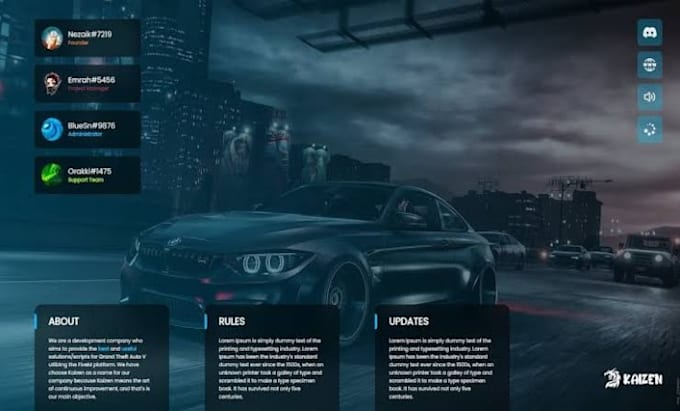 Develop fivem roleplay server according to your needs by Dev_huzaifa_1 | Fiverr