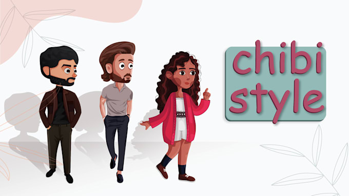 Illustrate a cute cartoon chibi art from your photo by Mohanad20 | Fiverr