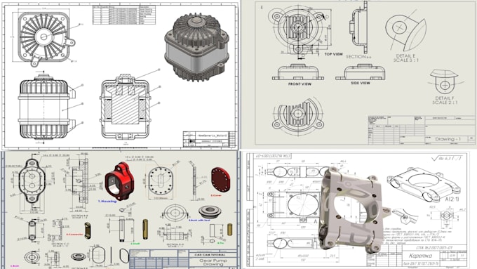 Do part modelling , drafting , rendering ,animation by Saravanan002 ...