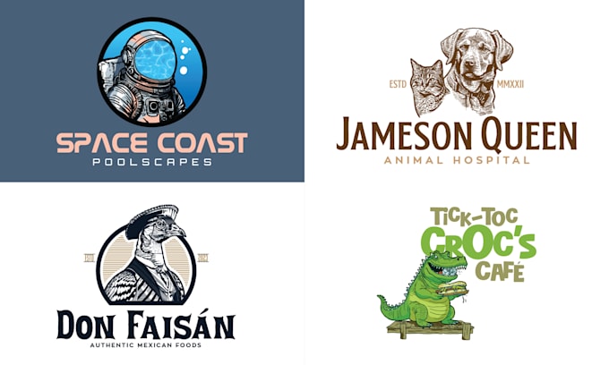 Create cartoon character logo design by Hrkrist | Fiverr