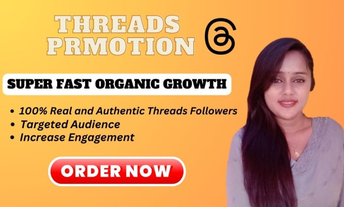 Do super fast organic threads growth by Subarna_sg | Fiverr