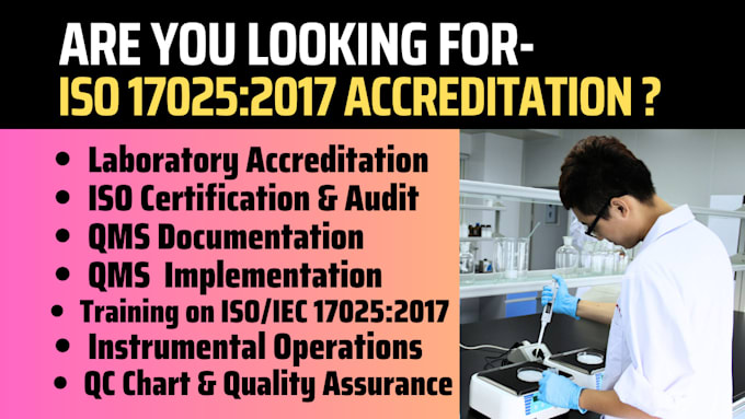 Help you in iso 17025 accreditation and documentation by Microchem | Fiverr