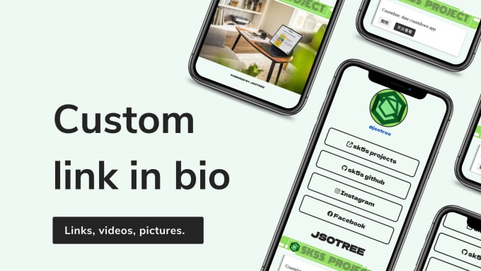 Set up a custom link in bio page for social media by Samko5sam | Fiverr