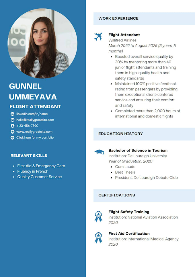 Create stunning professional resume that will land your perfect job ...