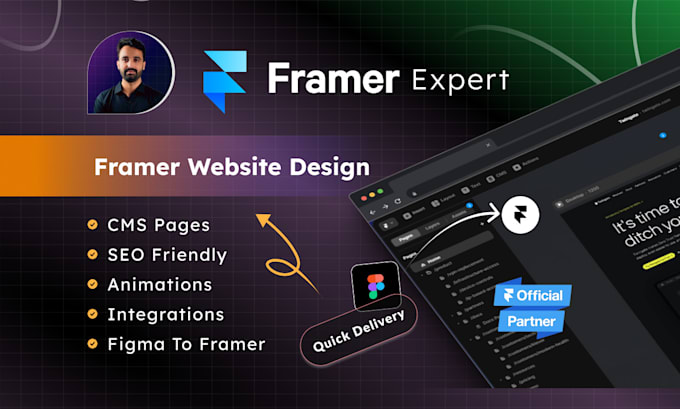 Build responsive framer website by Zakirullah01 | Fiverr