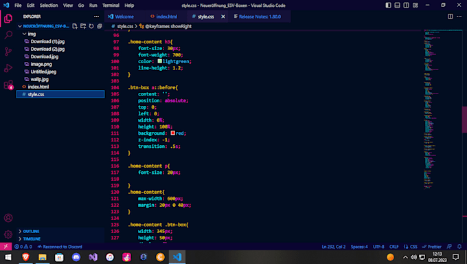 Create a website for you with html5 and css only ,animation included by ...