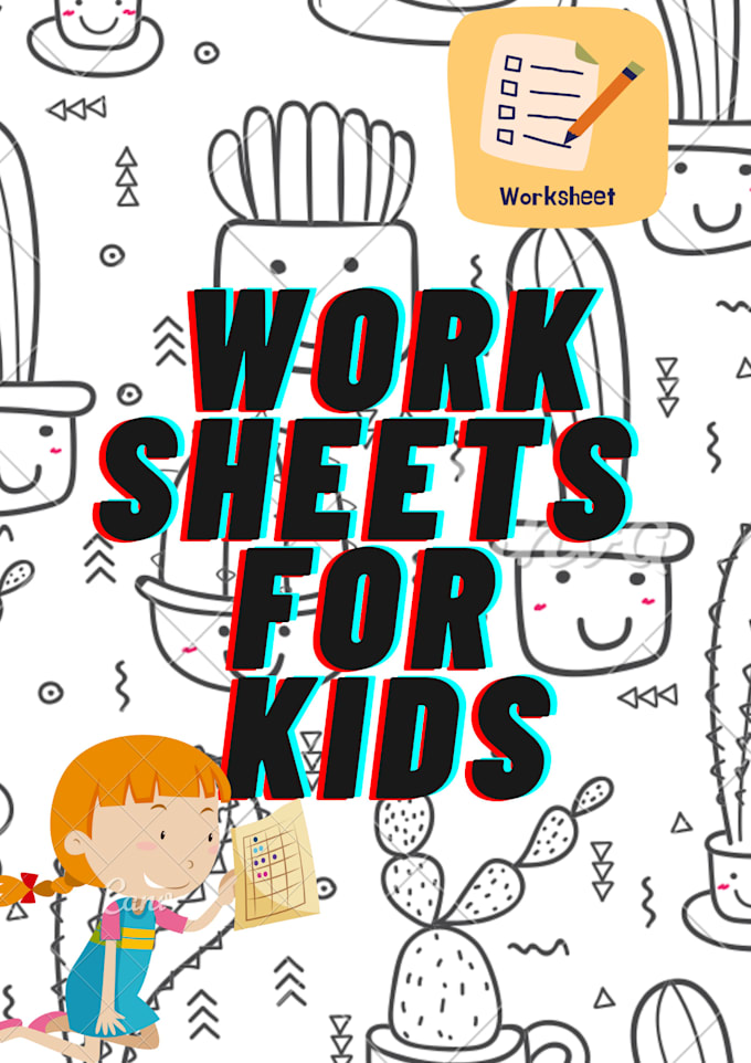 Make worksheets and book covers for kids by Sara72_ | Fiverr