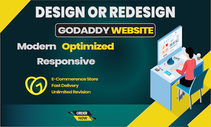 Design and redesign godaddy website professionally by Umaarr_dev | Fiverr