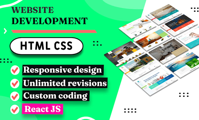 Built professional responsive website custom html, css, js by Webolena ...