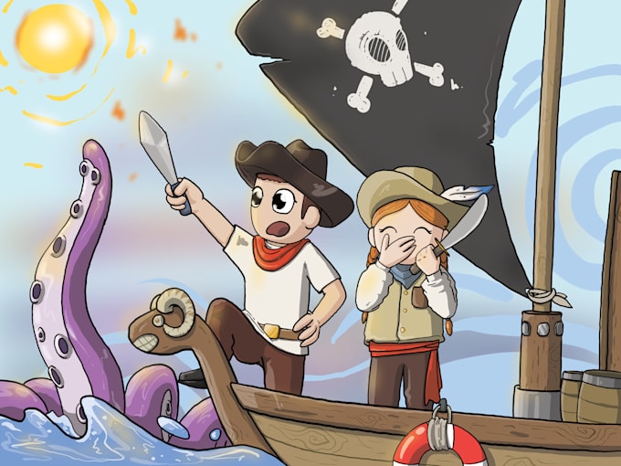 how to draw captain jake