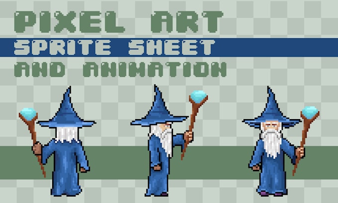 Design pixel art sprite sheet and animation by Pixocanvas | Fiverr