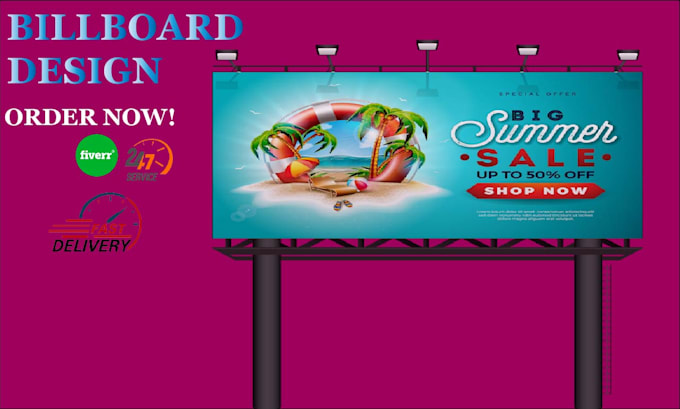 Design billboard, banner and yard sign by Graphicsexper5 | Fiverr