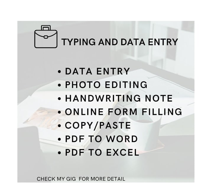 Do data entry typing handwritten notes by Raakesh09 | Fiverr