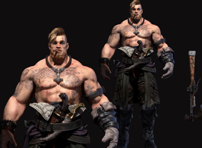 Hyper realistic 3d game character 3d modeling for game unreal engine ...