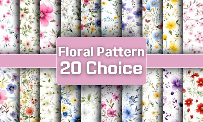 Design a creative seemless flower pattern by Yongheeha | Fiverr