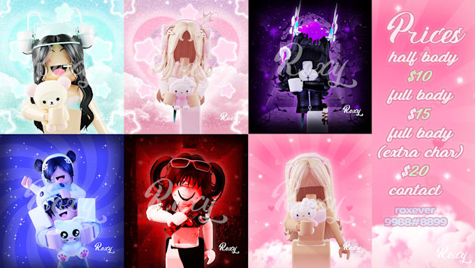 Make sure you love my roblox gfx i design for you by Roxever | Fiverr