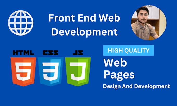Be your front end web developer in html css3 and javascript by Faizankhan407 | Fiverr