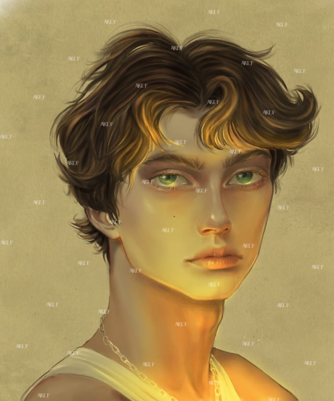 Draw a semi realistic portrait from your photo by Fang_thatsanan | Fiverr