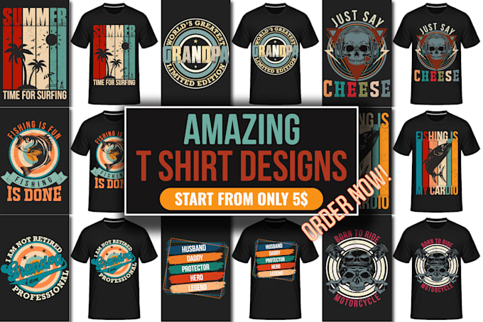 Fantastic typography t shirt design for your by Designhome2005 | Fiverr