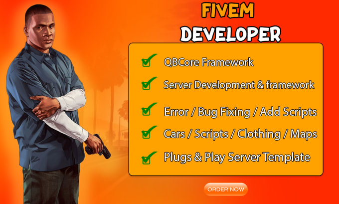 Create or modify your fivem server qbcore, esx by Zaidwebdev | Fiverr Create or modify your fivem server qbcore, esx by Zaidwebdev | Fiverr