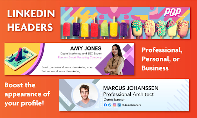 Create professional linkedin headers by Elbee732 | Fiverr