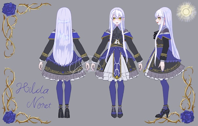 Draw character sheet design in stylish art style by Lerna_ | Fiverr