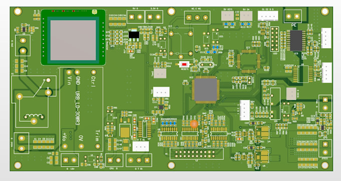 Circuit, schematic diagram, pcb layout, pcb design and board by ...