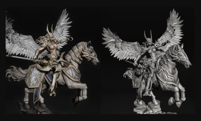 Sculpt 3d monster alien 3d miniature hard surface tabletop sculpture 3d ...