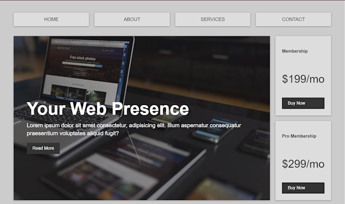 Convert psd to html css conversion with bootstrap integration by ...