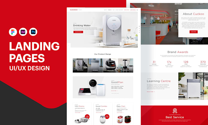 Design a responsive landing page wordpress landing page by Uikreative_team | Fiverr
