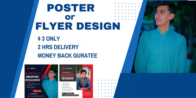 Design creative benner, poster or flayer in 2 hr by Idreesjdesigner ...