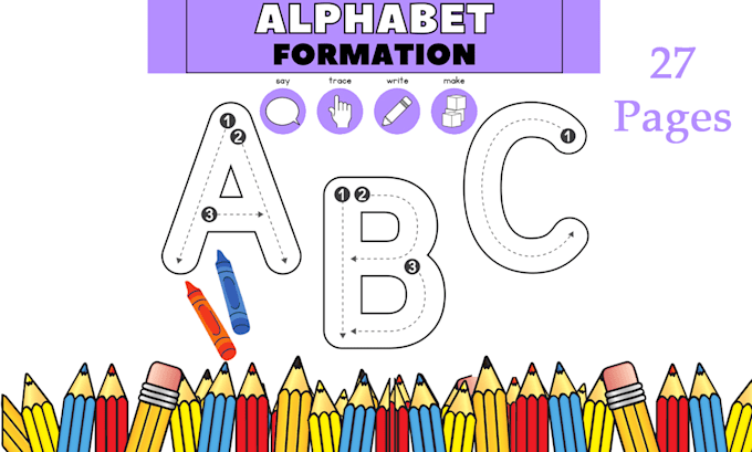 abc tracing and coloring book
