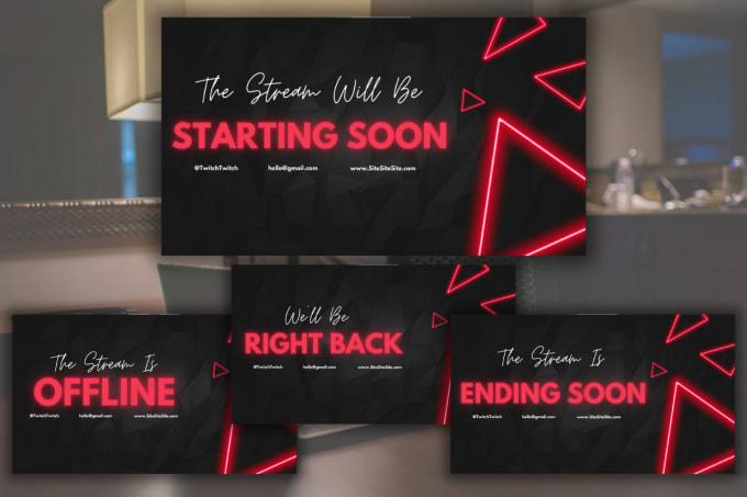 Make animated twitch brb starting soon offline screens by Wailmerrouni ...